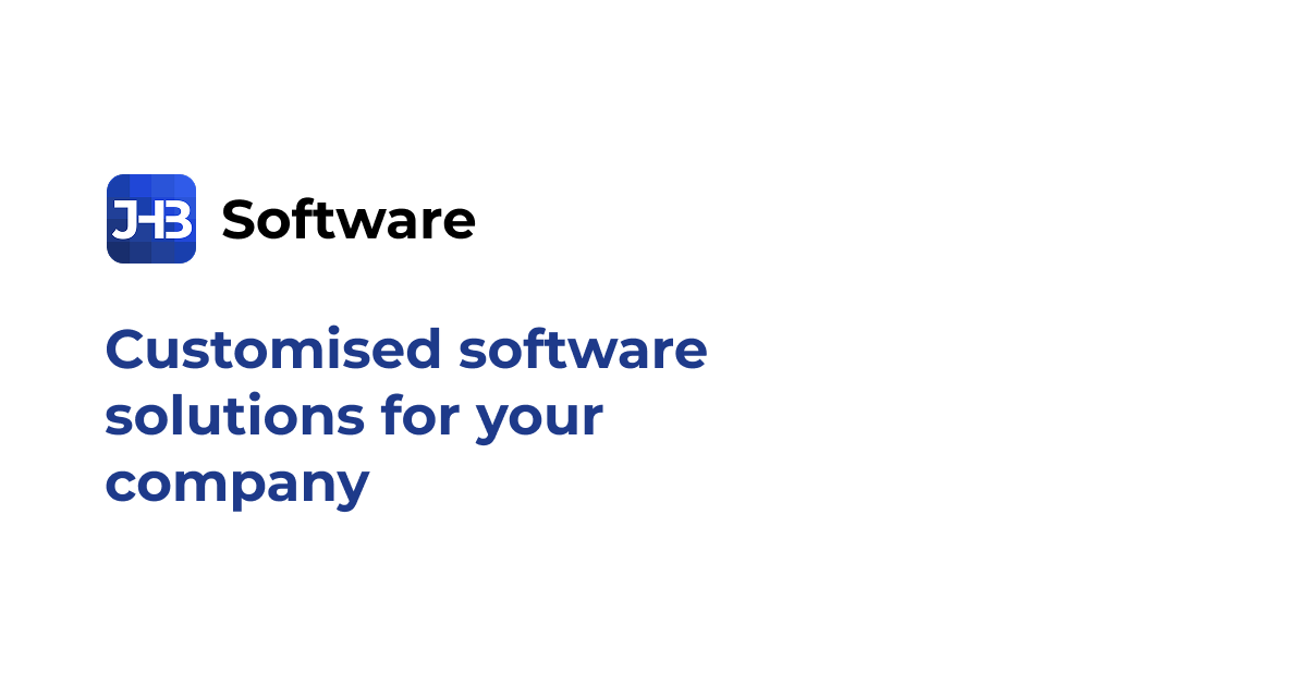 JHB Software - Customised software solutions